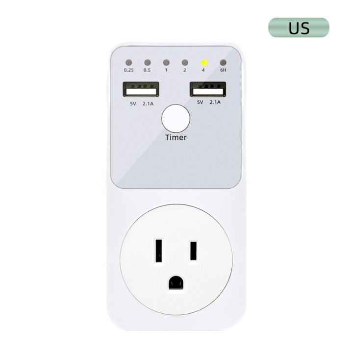 Programmable Countdown Timer Socket Electrical Intelligent 6hr Socket For Usb Interface Switch
