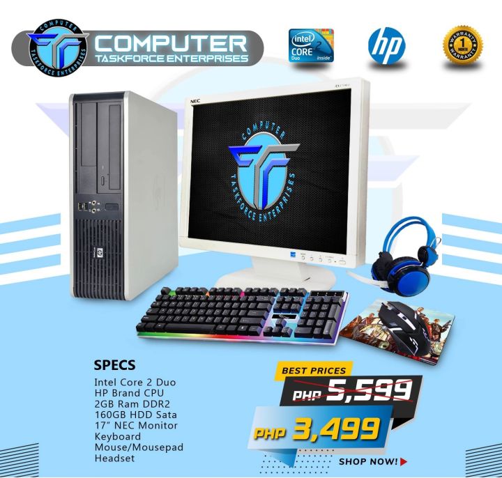 Computer Package Intel Core2 Celeron 2Gb 160Gb 17inch Keyboard Mouse REFURBISHED | Lazada PH