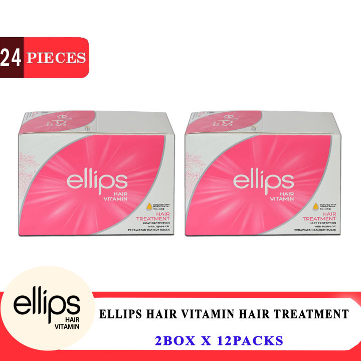 ELLIPS Hair Vitamin Hair Treatment (1) Strip (6) Capsules in (1Box 12 ...