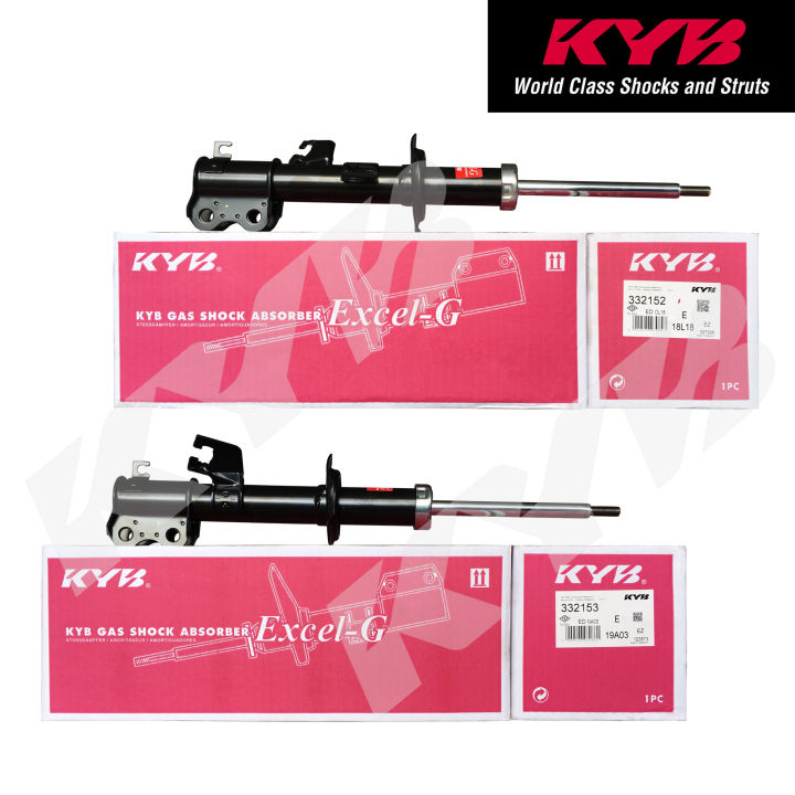 KYB 332152/332153 for Nissan Almera 1.2, 1.5 2013 - 2021 Set of 2 Front ...