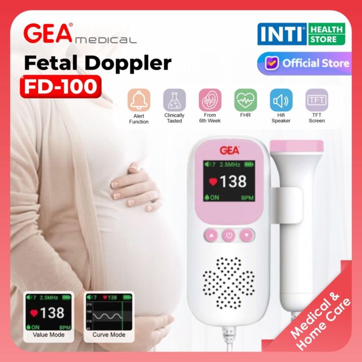 GEA | Fetal Doppler FD-100 | Monitor Alat Deteksi Detak Jantung Janin ...