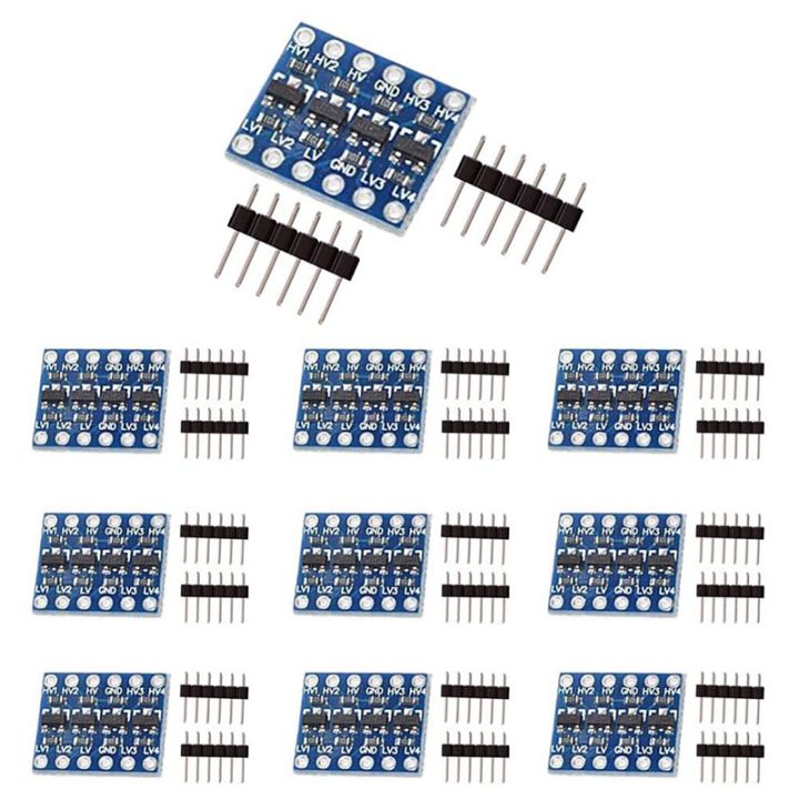 10Pcs 4 Channel IIC I2C Logic Level Converter Bi-Directional Module 3 ... 10Pcs 4 Channel IIC I2C Logic Level Converter Bi-Directional Module 3 ...