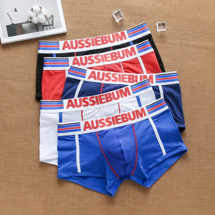 Aussie Bum Men Regular Air Cotton Boxer Briefs Man Boxers Quality Basic ...