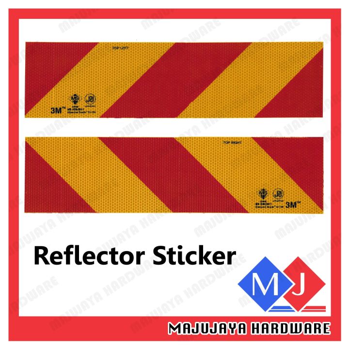 3M Diamond Grade Reflector Sticker # PRICE for 1SET/2PCS FOR LORRY JPJ ...