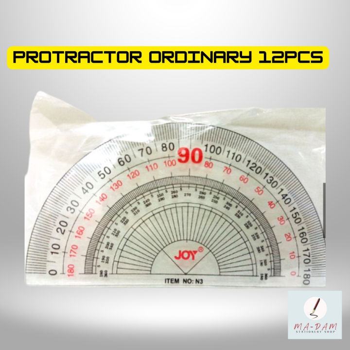 Protractor Ordinary 12pcs | Lazada PH