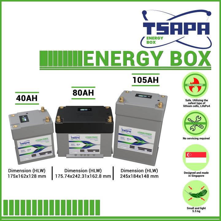 [ TSAPA] E BOX UNIVERSAL APPLICATION UPGRADED 50AH [ SINGAPORE ...