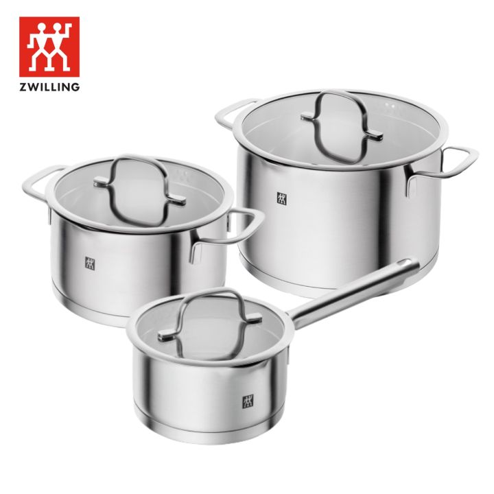 ZWILLING TRUEFLOW Stainless Steel Cookware 3-pc Set | Lazada