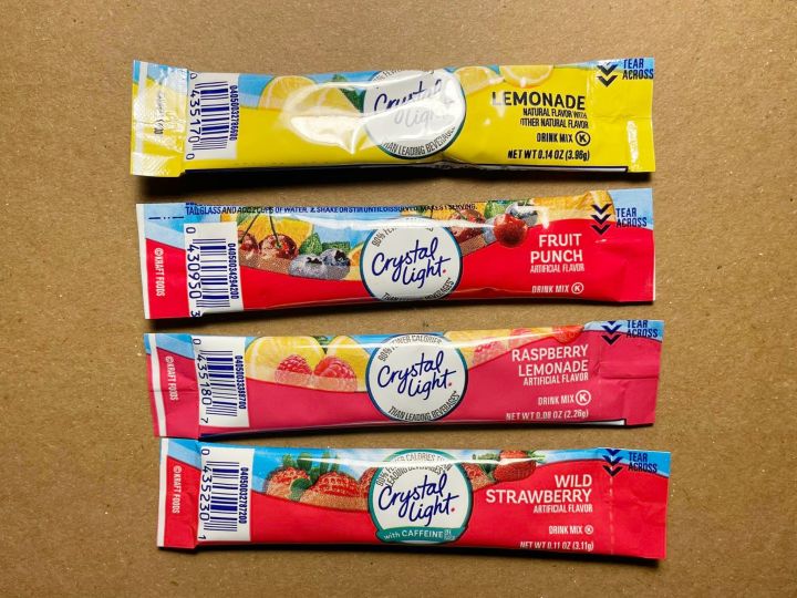 Crystal Light Sugar Free Drink Mix | juice powder per packet, sachet ...