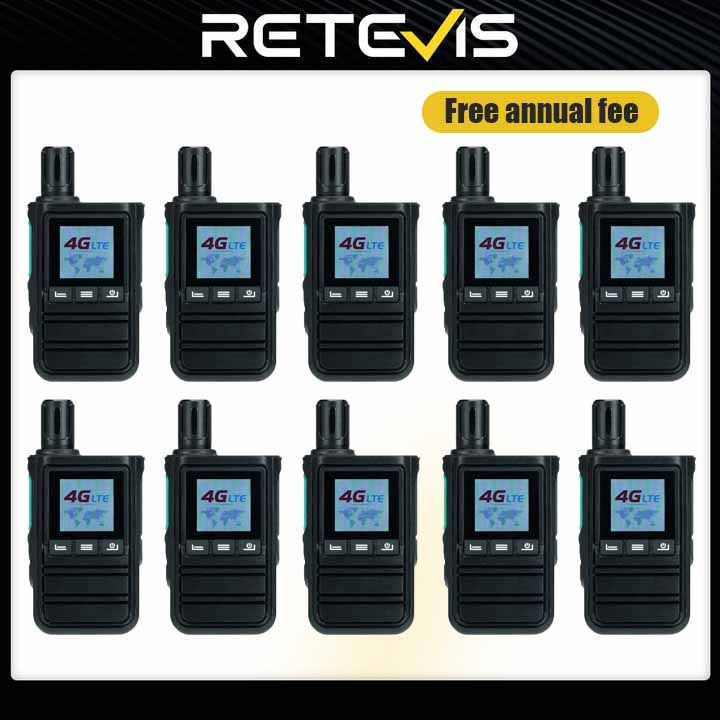 Retevis L51 4G Two Way Radio PoC Network Radio Long Range Profesional ...
