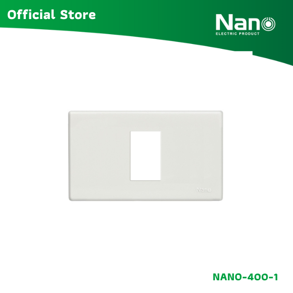 NANO หน้ากากขอบเหลี่ยม 2x4" 1ช่อง Classic series (80 ชิ้น/กล่อง) รุ่น NANO-400-1 | Lazada.co.th