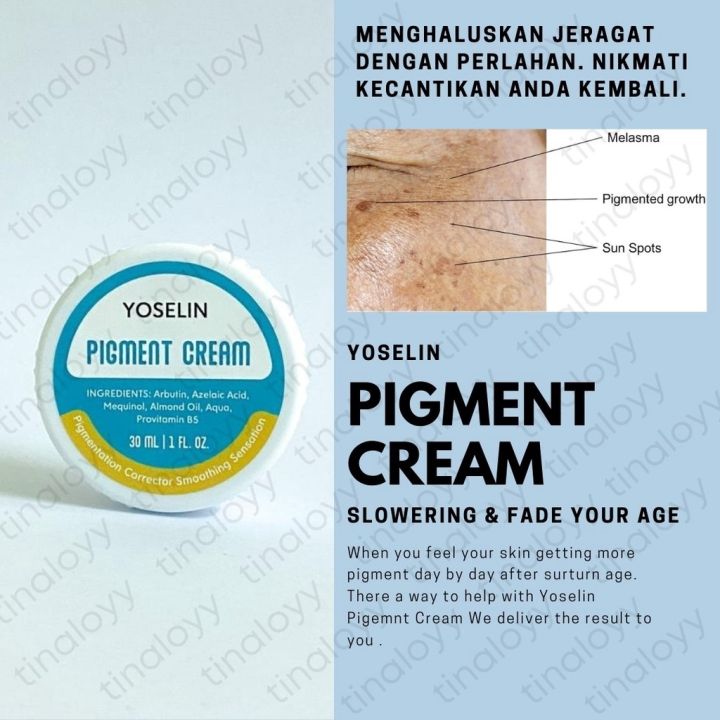 Yoselin™ Pigment Cream Jeragat Kulit Kusam Tompok Hitam Melasma SPF15 ...