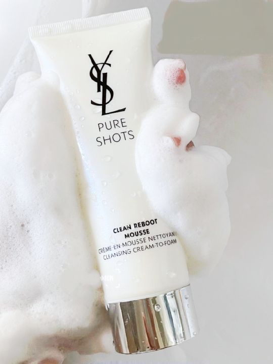 ของแท้ Yves Saint Laurent Pure Shots Clean Reboot Cleanser 125ml ...