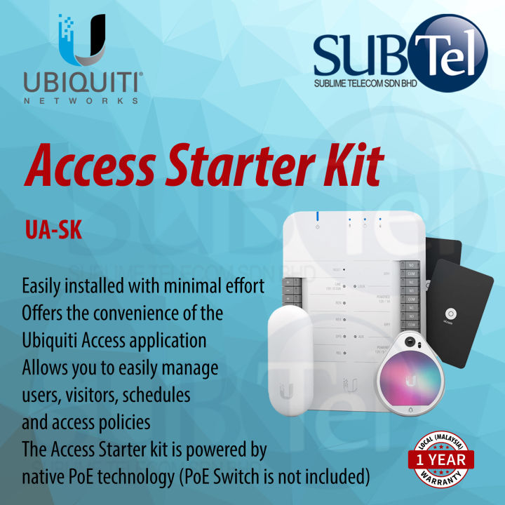 Ubiquiti Access Starter Kit - UA-SK Access solution UA-Hub UA-Pro UA ...