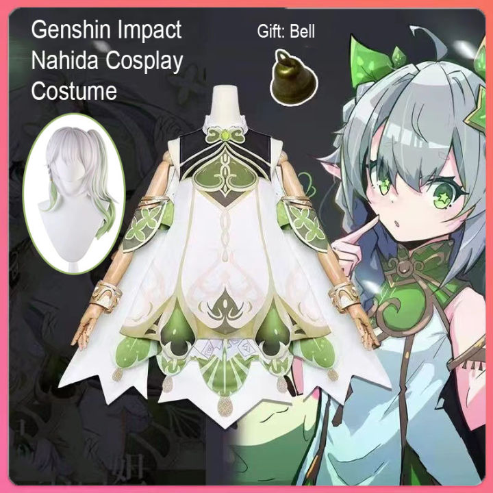Genshin Impact Nahida Cosplay Costume Sumeru Maid Cosplay Cute Lolita ...