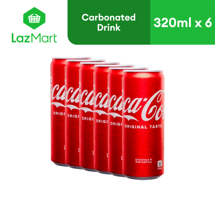 COCA-COLA Original 320ml x 6 cans | Lazada PH