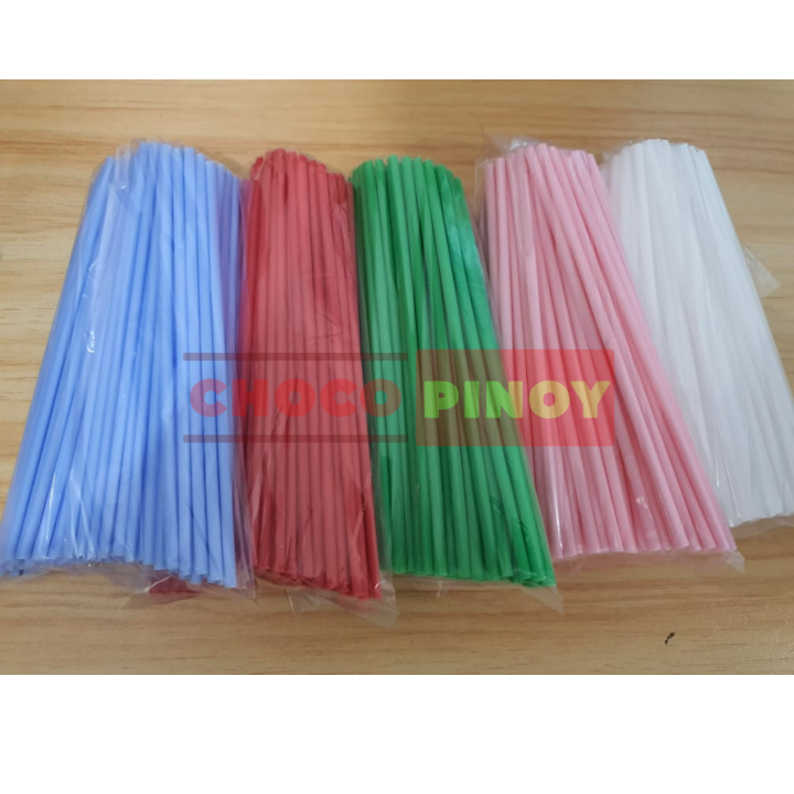 100 pcs Colored Lollipop Sticks | Chocolate Lollipop Sticks | Candy ...