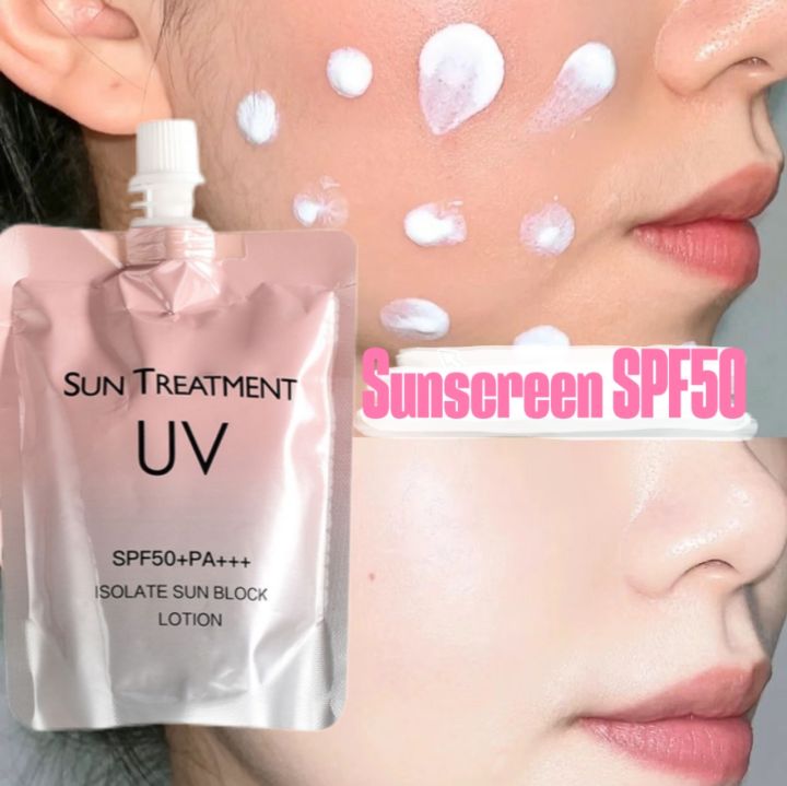 Whitening Sunscreen Spf 50+ UV Whitening Moisturize Organic Sunscreen ...