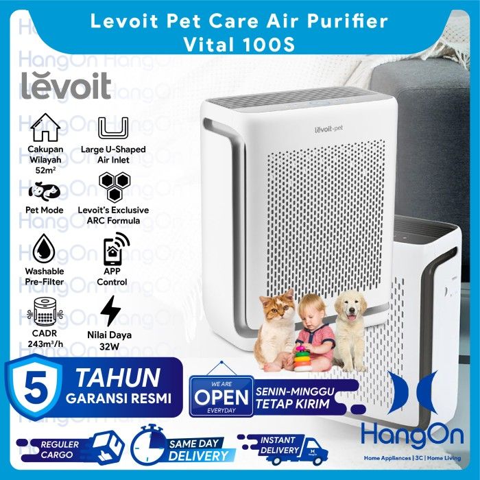 Levoit Air Purifier Vital 100s / 200s Pet Care Smart True HEPA 13 USA ...