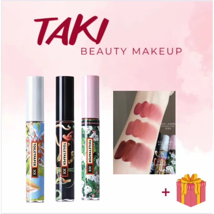 [3CE X Toiletpaper] Son Kem 3CE Velvet Lip Tint (Taupe - Figtachio ...