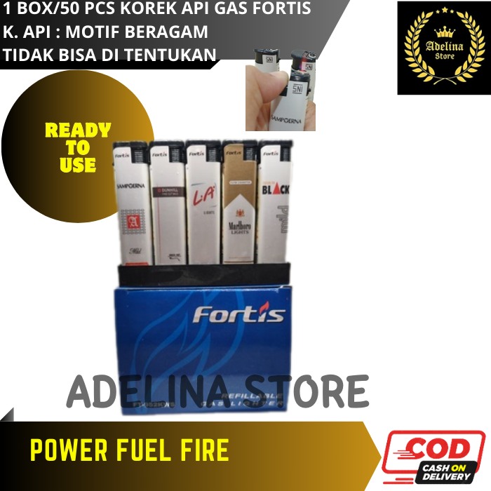 Korek Api Gas FORTIS NEO LITE VALUE Premium 1 box - 50 pcs | Lazada ...