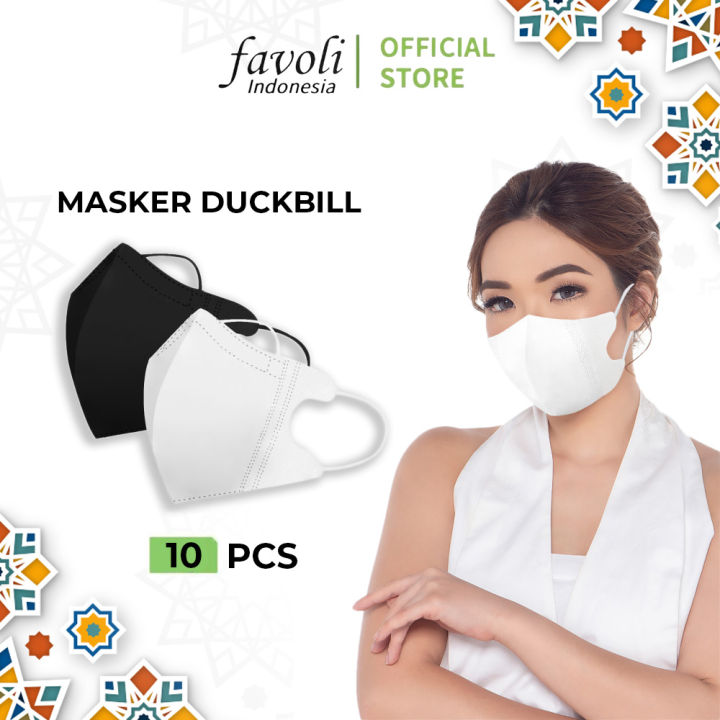 Masker Duckbill Masker Earloop Disposable Mask Masker Mulut Face Mask ...