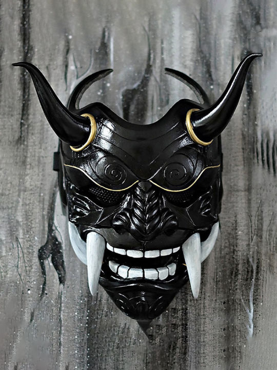 ZEEMIN Hannya Demon Cosplay Mask Japanese Oni Samurai Noh Kabuki Prajna ...