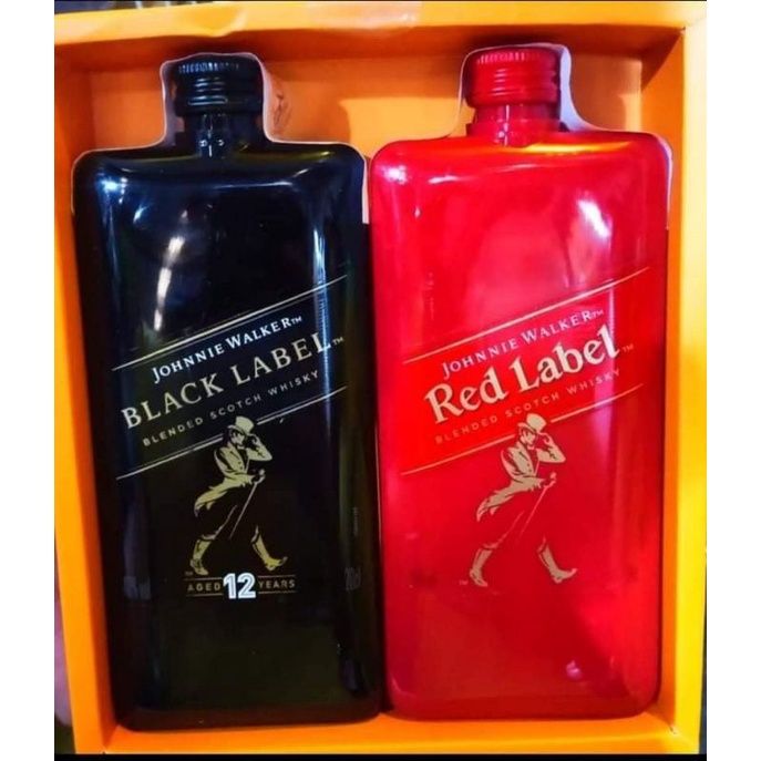 JOHNNIE WALKER RED LABELBLACK LABEL GIFT SET 200ML | Lazada PH