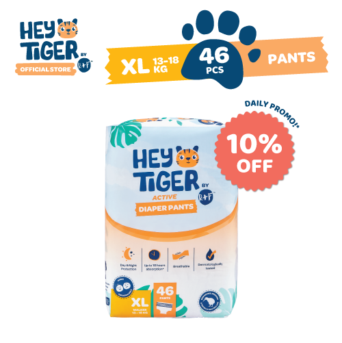 HEY TIGER Pants Jumbo Pack XL (13-18 kg) - 46 pcs - Diaper Pants | Lazada PH