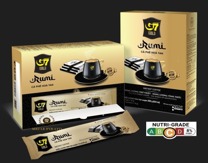 [SG STOCK] G7 Gold Rumi Instant 3 in 1 Coffee - Box 14 sticks x 18g (Box 252g) ~ Inspired by the ...