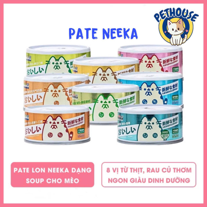 Pate cho mèo, Pate Neeka lon 85g cho mèo thơm ngon,dinh dưỡng,đủ vị ...