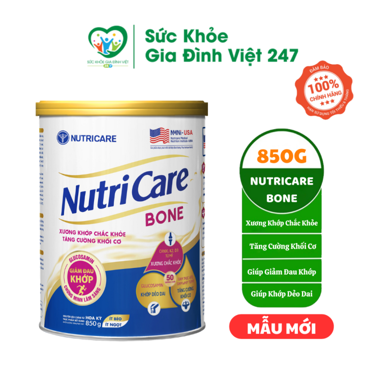 Sữa Bột Nutricare Bone 850G - Bổ Sung Canxi Giúp Tăng Cường Sức Khỏe ...