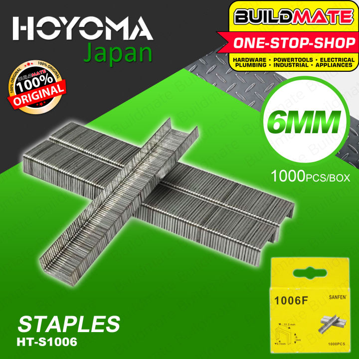 BUILDMATE Hoyoma 1000PCS Staples Wires 6mm | 8mm | 10mm SOLD PER BOX ...