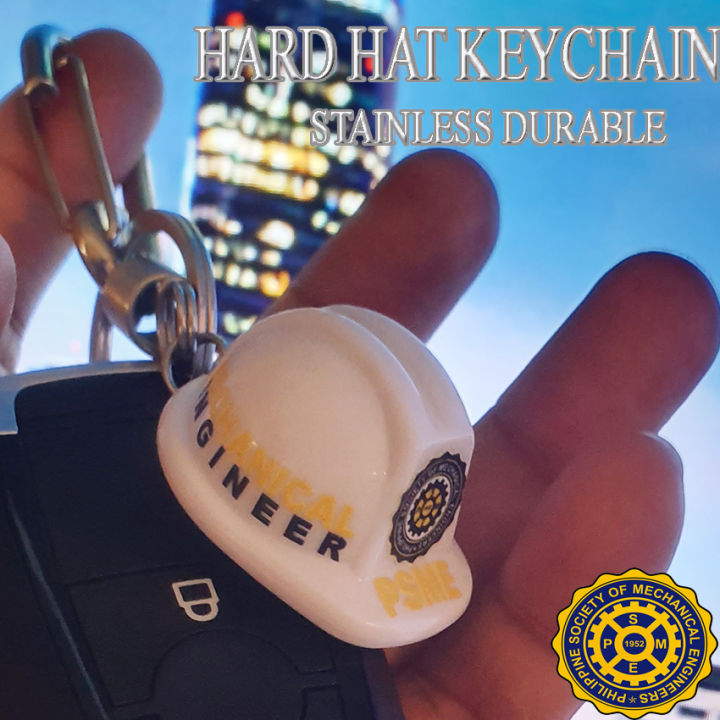 Mechanical Engineer ME Hard Hat Keychain Key Holder / Lanyard Souvenir ...