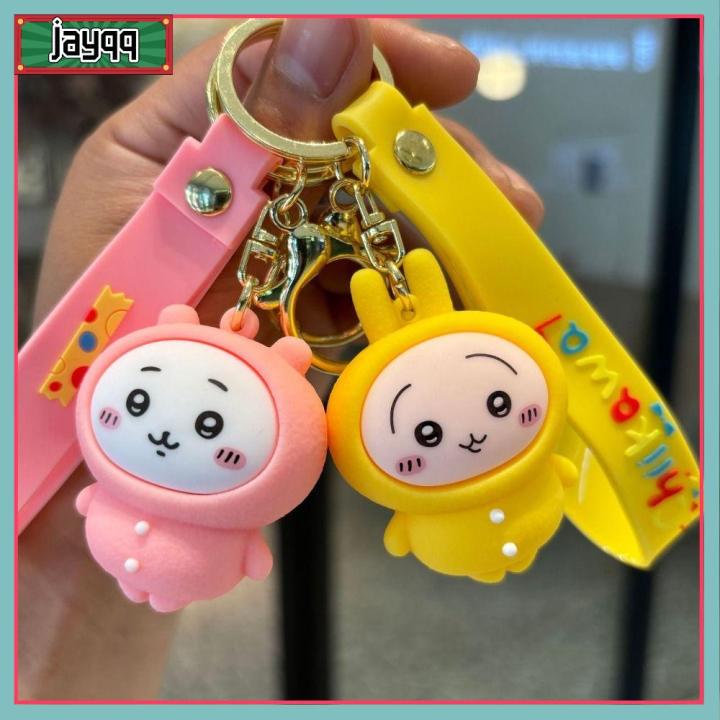 JAYQQ น่ารักน่ารักๆ พวงกุญแจแบบห้อย เล็กๆน้อยๆ การ์ตูนลายการ์ตูน Chiikawas ของใหม่ พีวีซีพีวีซี ...
