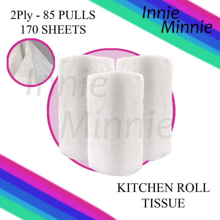 KITCHEN ROLL / KITCHEN TOWEL TISSUE 2 PLY [170 SHEETS] INDIVIDUALLY ...