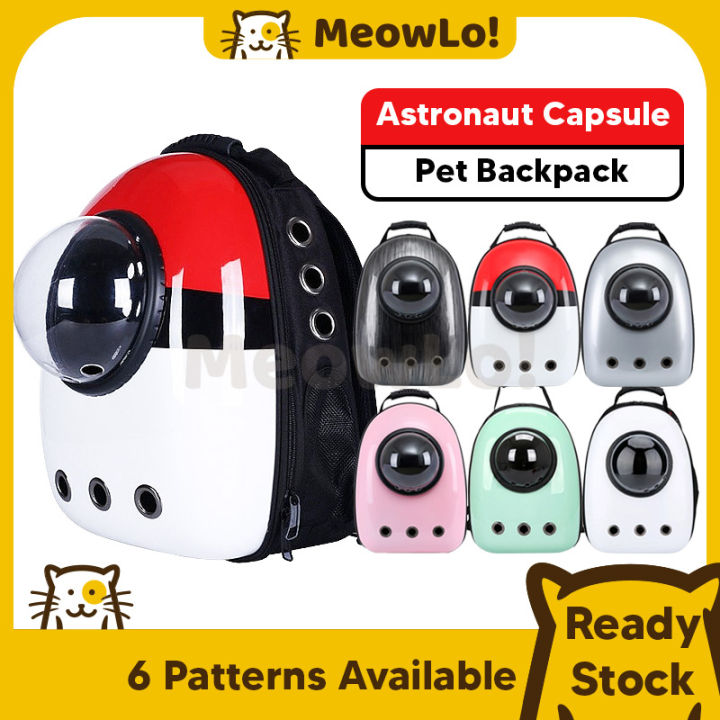 MeowLo Cat Bag Astronaut Capsule Backpack Transparent Pet Carrier Bag ...