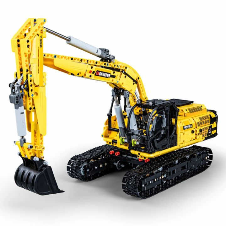 Double E CaDA Bricks Fully Functional Excavator C61082W | Lazada Indonesia