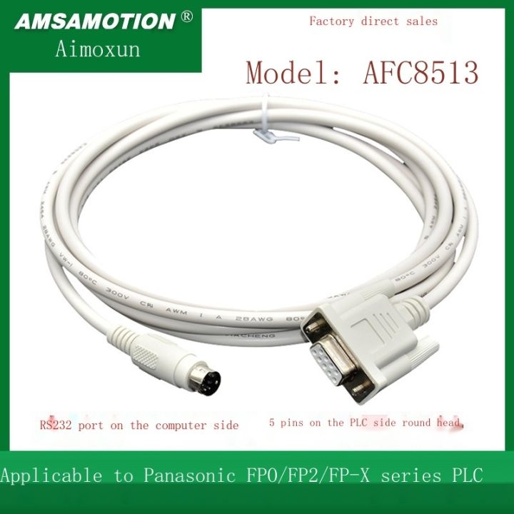 (จัดส่งฟรี) เข้ากันได้กับ Panasonic PLC Programming Cable Data Download Line AFC8513สำหรับ FP 0 ...