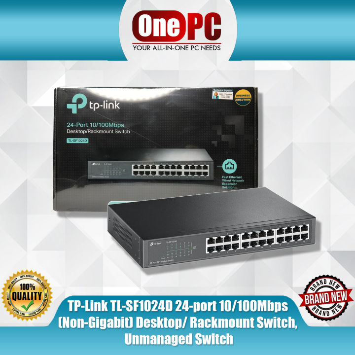 TP-Link TL-SF1024D 24-port 10/100Mbps (Non-Gigabit) Desktop/ Rackmount ...