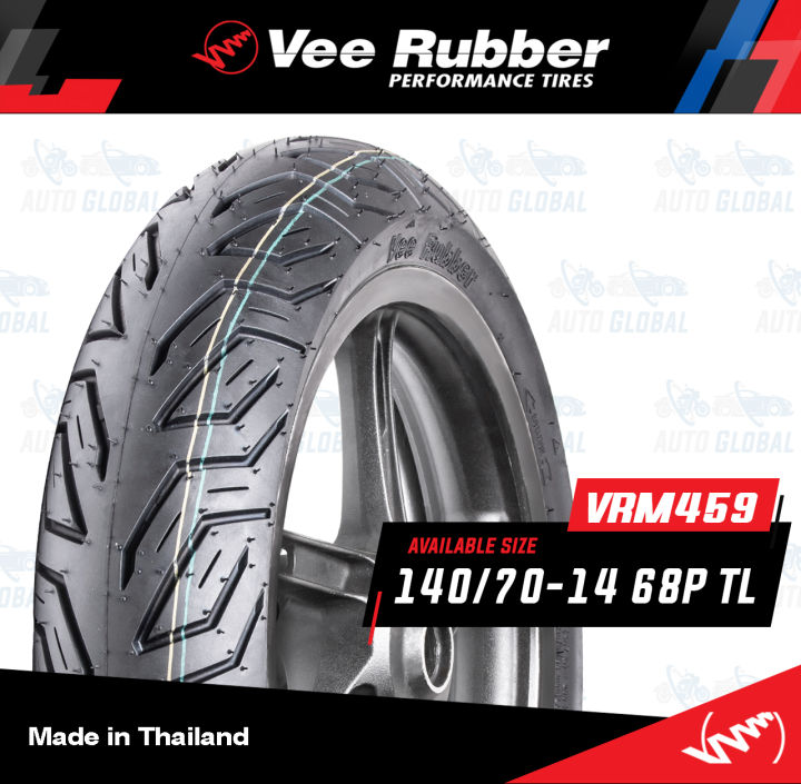 140/70-14 TL VEE RUBBER VRM459 140/70 - 14 TL 68P (Tubeless) Motorcycle ...