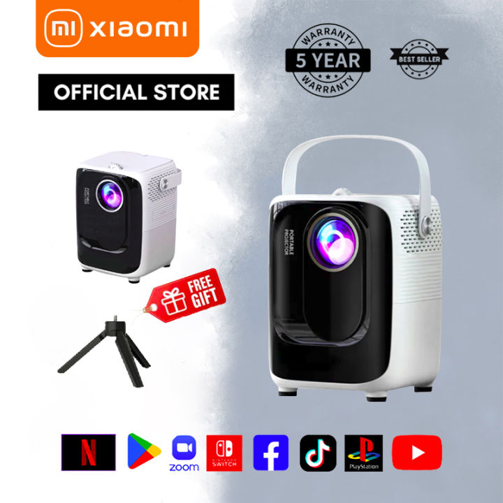 🔥Xiaomi Portable Mini Projector 1080P 4K Ultra Clear 5G Projector HD ...