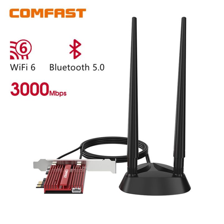 COMFAST CF-AX200 Plus Dual Band 3000Mbps WiFi 6 PCIE Wireless Adapter Wifi Network Card | Lazada PH