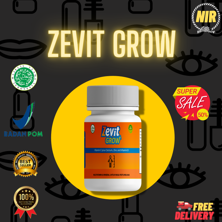 ZEVIT GROW ISI 20 – Peninggi Badan Original Terlaris / susu penambah ...