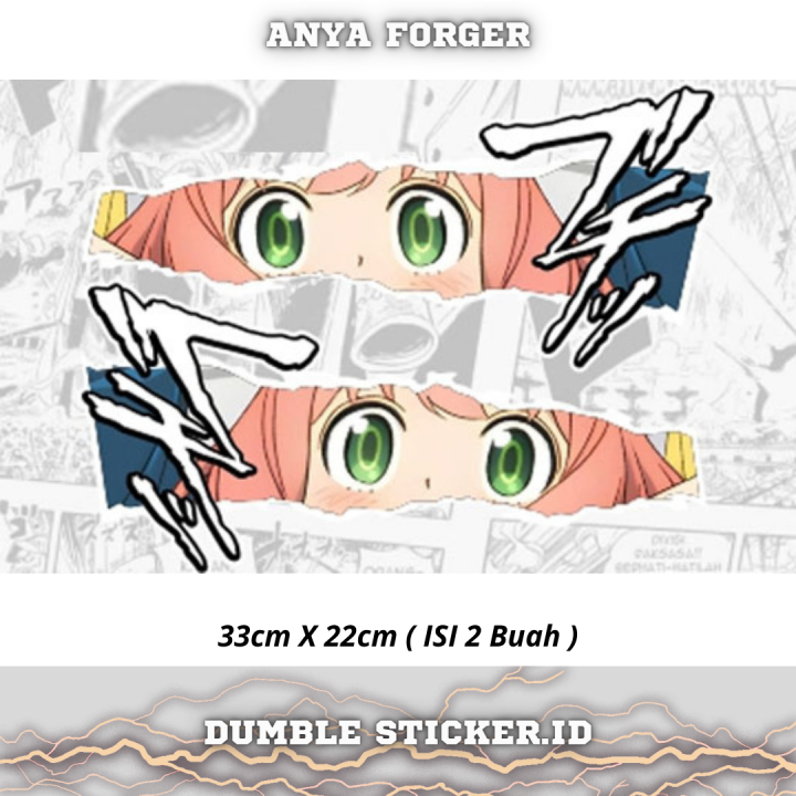 Sticker Stripping All Type Motor Print Cutting Stiker Mata Anime Anya ...