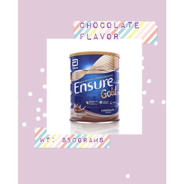 Ensure Gold Chocolate 850g | Expiry 2025| **dented | Lazada PH