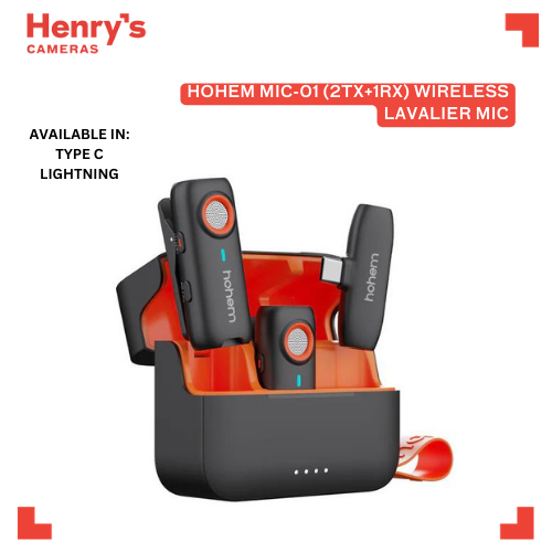 HOHEM MIC-01 (2TX+1RX ) WIRELESS LAVALIER MIC - HENRY'S CAMERAS | Lazada PH