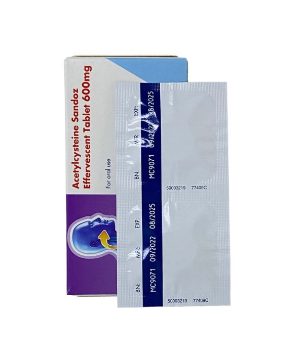 SANDOZ Acetylcysteine 600mg Effervescent Tab 2s/stp | Lazada