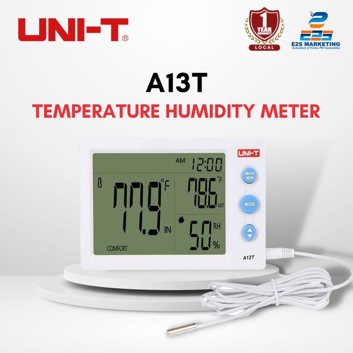 UNI-T Temperature Humidity Meter A13T selectable display of temperature ...