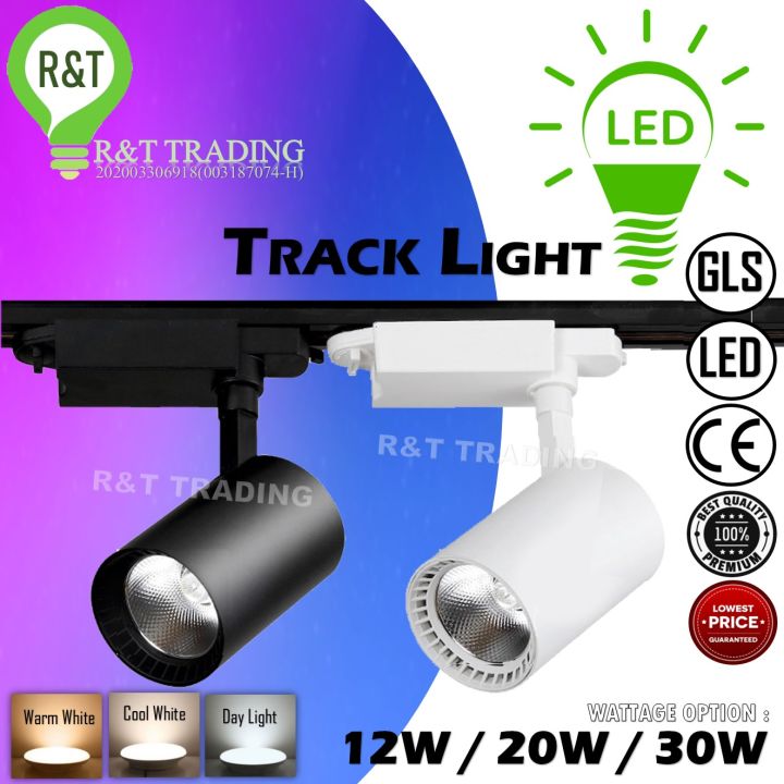 [X3Lamps+1meter Track]12W/20W/30W Whole Set Full Set LED Track Light ...