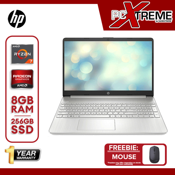 HP 15.6” Laptop AMD Ryzen 7 500U Micro Edge Display, 8GB RAM / 256GB ...